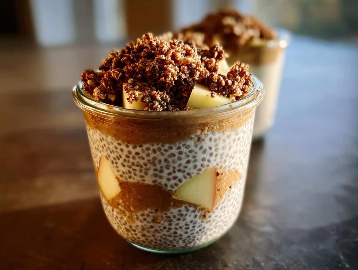 Apple Crumble Chia Pudding: Amazing Healthy Treat - Oporecipes