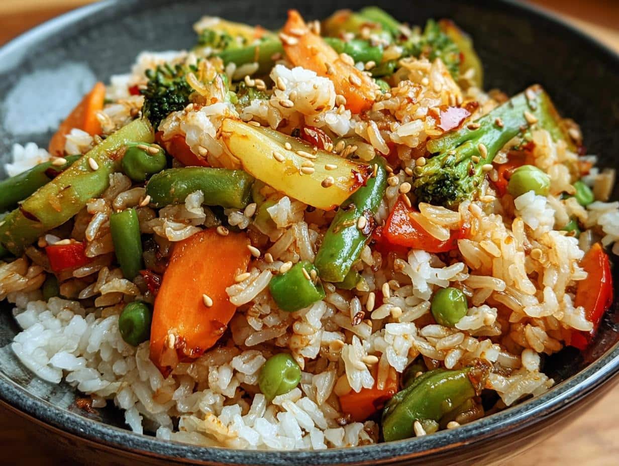 Vegetable Stir Fry Rice: Quick & Flavorful Meal - Oporecipes