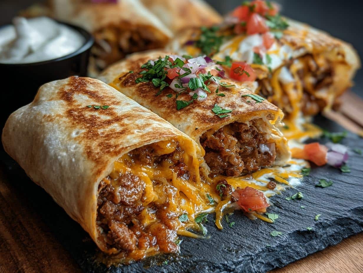 Crispy Loaded Taco Burritos: Amazing 35-Min Recipe - Oporecipes