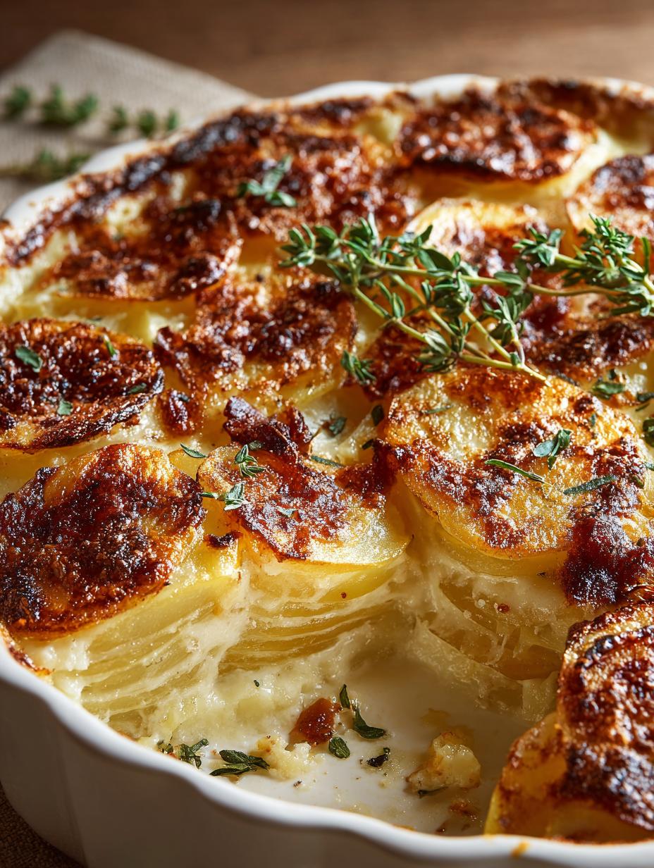 Creamy Garlic Potato Gratin: 5 Layers of Comfort - Oporecipes